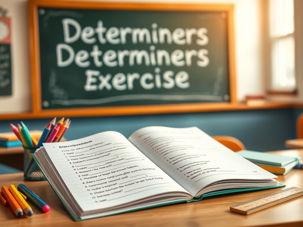 Determiners Exercise